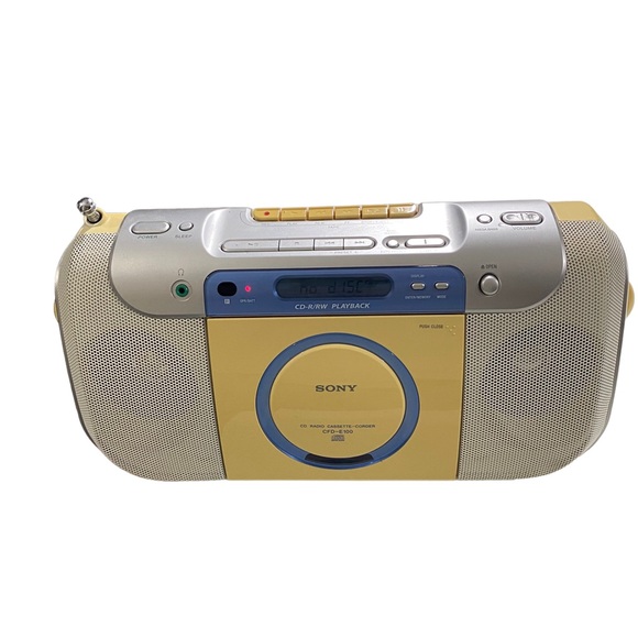 Sony | Office | Sony Cd Radio Cassettecorder Cfde0 Boom Box Super Clean ...